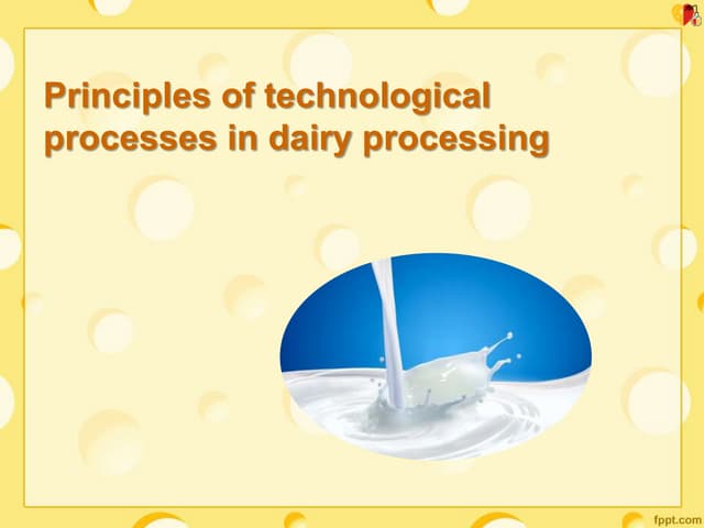 Dairy processing | PPT