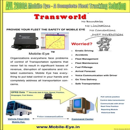Mobile Eye - The Ultimate Fleet Management and Visibility System | PDF