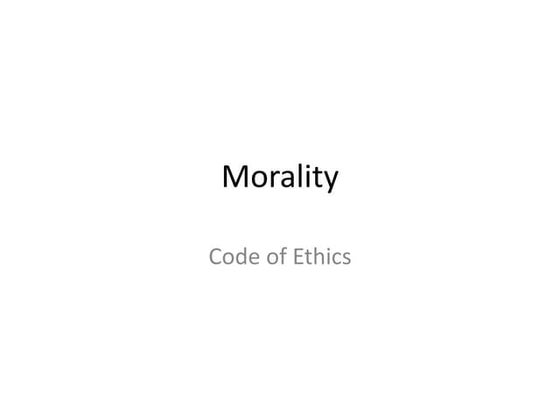 Norms of Morality | DOCX