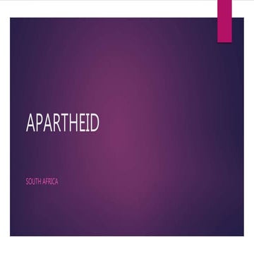 Apartheid | PPT