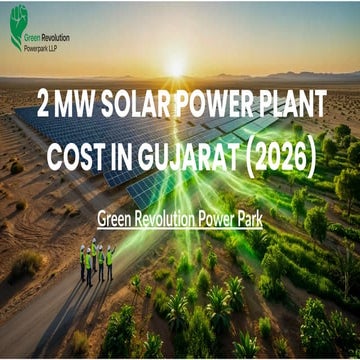 2 MW Solar Power Plant Cost in Gujarat (2026) | PDF