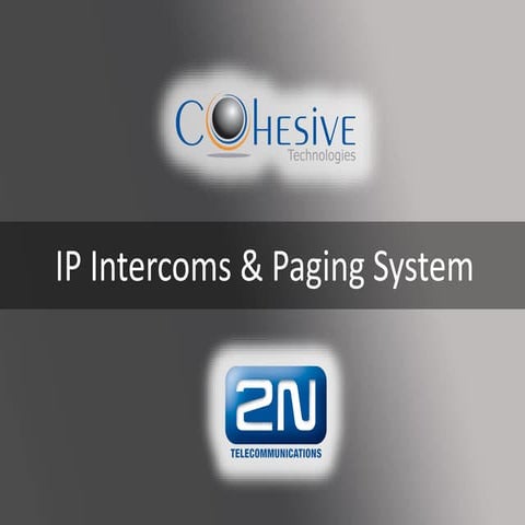 Ip Intercoms And Paging System 2n Pdf