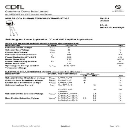 2 n2222 | PDF | Consumer Electronics | Technology & Computing