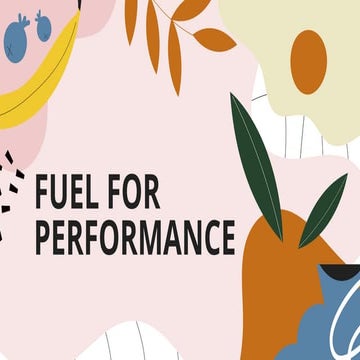 fuel for performance, Pe and health first quarter | PPTX