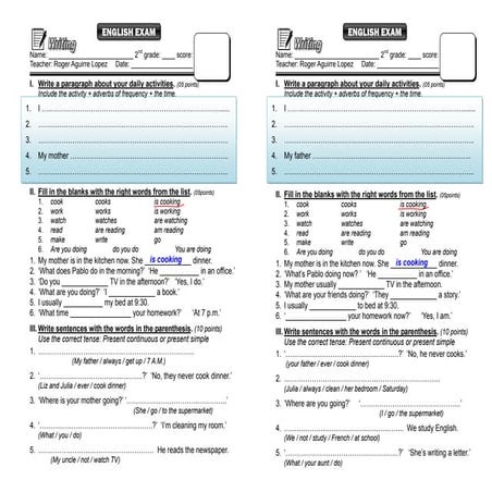 Present simple (6th grades) | DOC