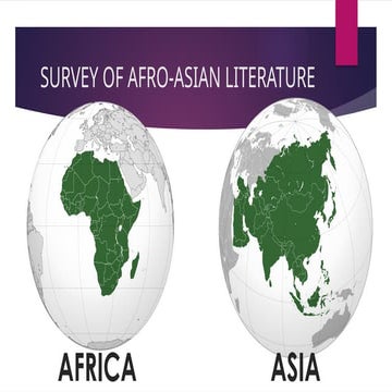 LESSON 1- AFROASIAN literature introduction | PPTX