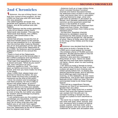 2nd chronicles | PDF