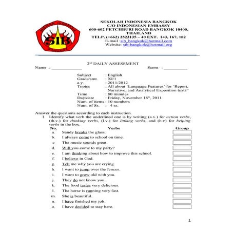 2nd daily assessment grade 11 | PDF