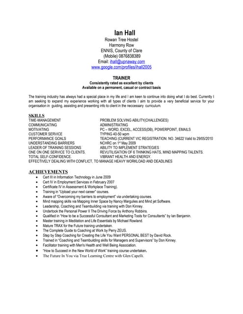 resume for OJT | DOCX | Technology & Computing
