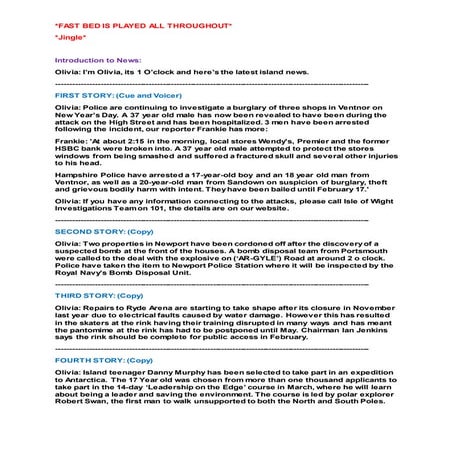 Second Drafted Script | DOCX