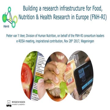 2nd Stakeholder Workshop: t Veer Research infrastructure for Food ...