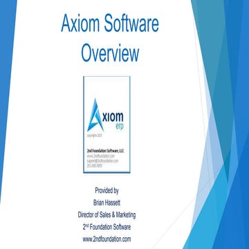 2nd foundation company overview axiom | PPT