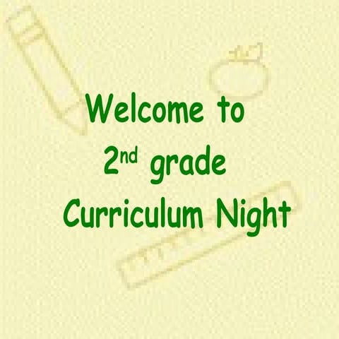 2nd grade curriculum_night[1] | PPT
