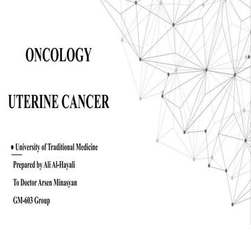 Oncology (Uterine Cancer) | PPT