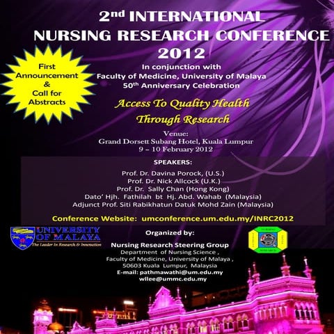 2nd international nursing research conference | PDF
