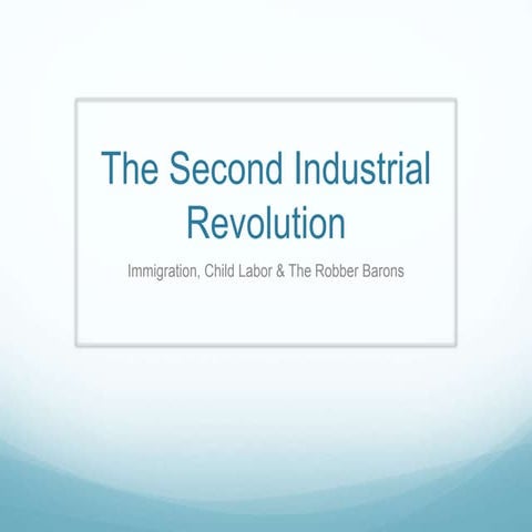 Second Industrial Revolution Introduction | PPTX