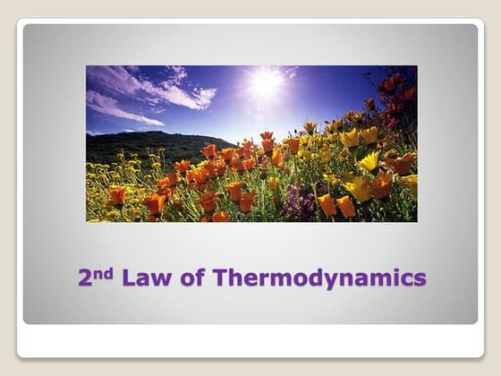 Second law of thermodynamic | PPTX
