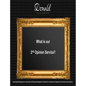 2nd opinion service | PPTX | Financial Industry | Industries