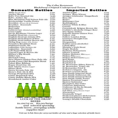 Six-Pack Store Beer List | PDF
