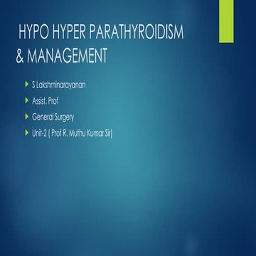 PARATHYROID DISORDERS- HYPER & HYPO.pptx