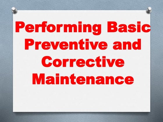 Perform basic preventive and corrective maintenance (TLE) FOR GRADE 7 | PPTX | Bath and Shower ...