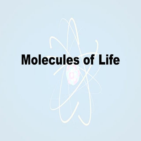 2nd quarter Molecules of Life.pptx general biology | PPTX