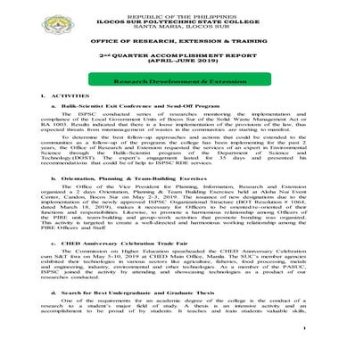 2nd quarter report 2019 | DOCX