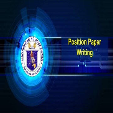 Writing a Position Paper and Defending a Stance on an Issue | PDF