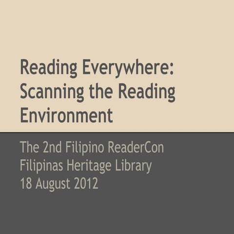 2nd readercon ppt | PDF