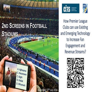 Second Screens in Football Stadiums | PPT
