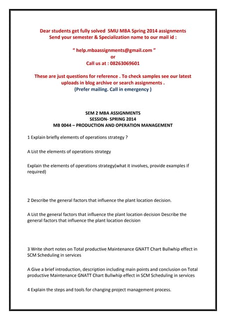 1st Semester MBA (Jun-2016) Question Papers | PDF