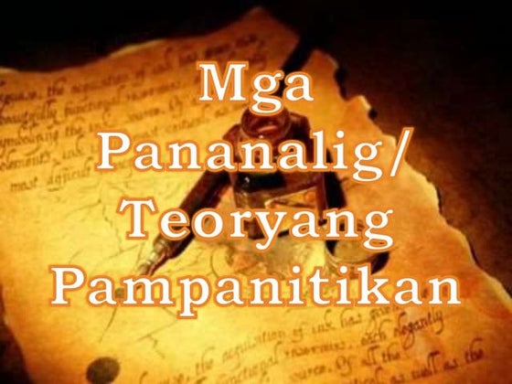 Mga Pananaw at Teoryang Pampanitikan | DOCX