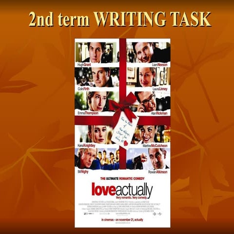 2nd term WRITING TASK | PPT
