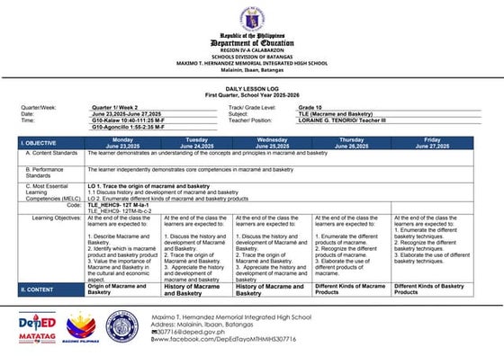 Lesson 2 MACRAME AND BASKETRY PRODUCTS.pptx
