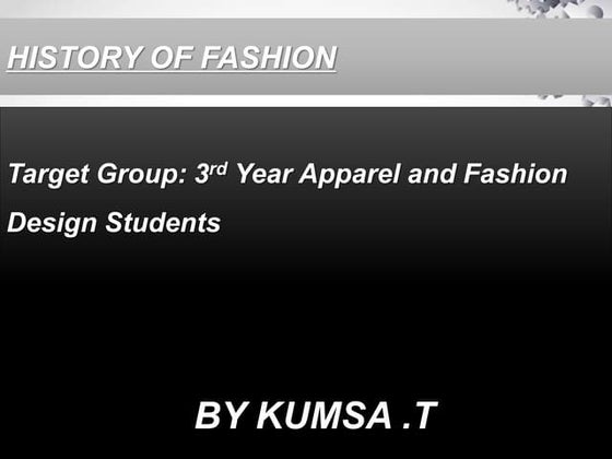 Theories of fashion movement | PPTX | Fashion Trends | Style & Fashion