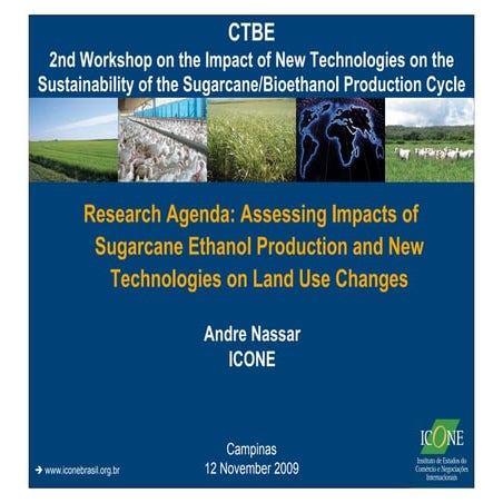 Research Agenda: Assessing Impacts of Sugarcane Ethanol Production and ...