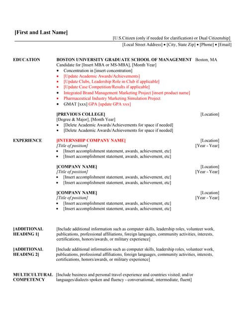 Resume Template | DOCX