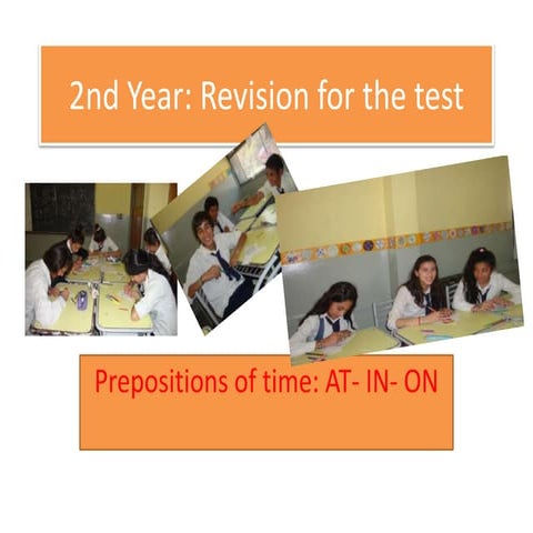2nd year revision prepositions | PPT