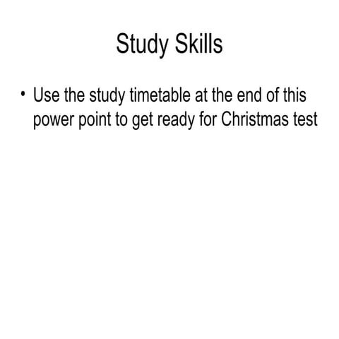 Study skills success | PPTX