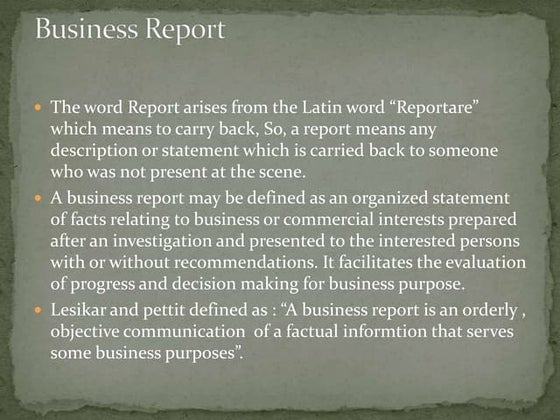 Presentation on Report Writing | PPT