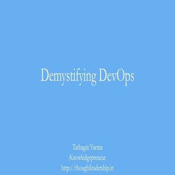 Demystifying Devops Ppt