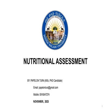 nutritional assessment and ABCD ASSESSMENTppt | PPTX