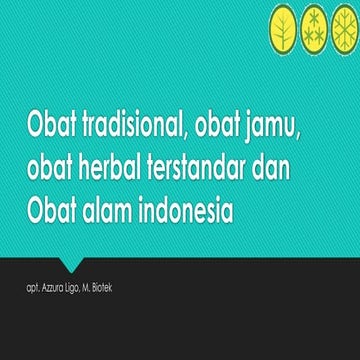 2 Obat tradisional, obat jamu, obat herbal.pptx