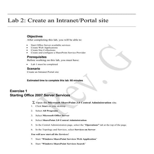 ( 1 ) Office 2007 Installation | DOC
