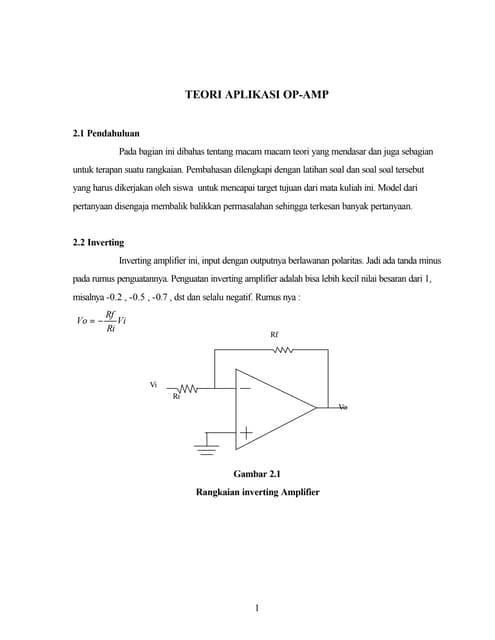 penguat dan op amp | PPTX