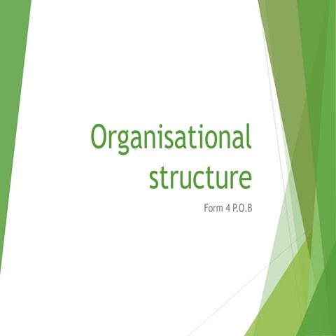 2 Organisational structure of a business | PPT