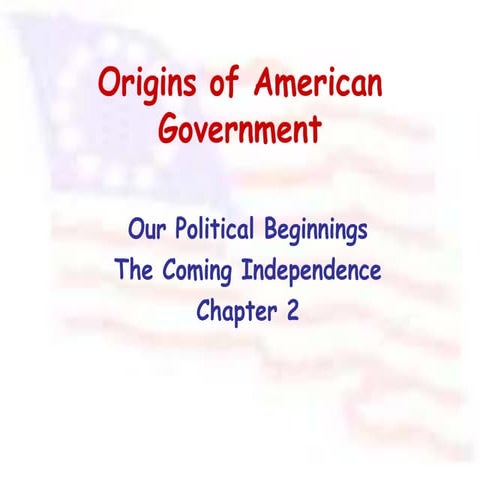2 origins of american government | PPTX