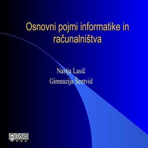 osnovni pojmi informatike | PPT