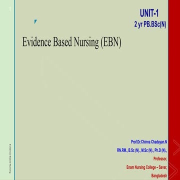 2 Evidence based Nursing P.B.BSc 1 Unit EBN .pptx