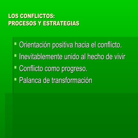 Resolución de conflictos | PPT